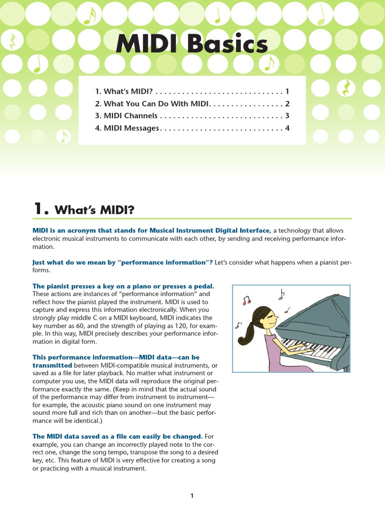 Midi Basics en V10a | PDF