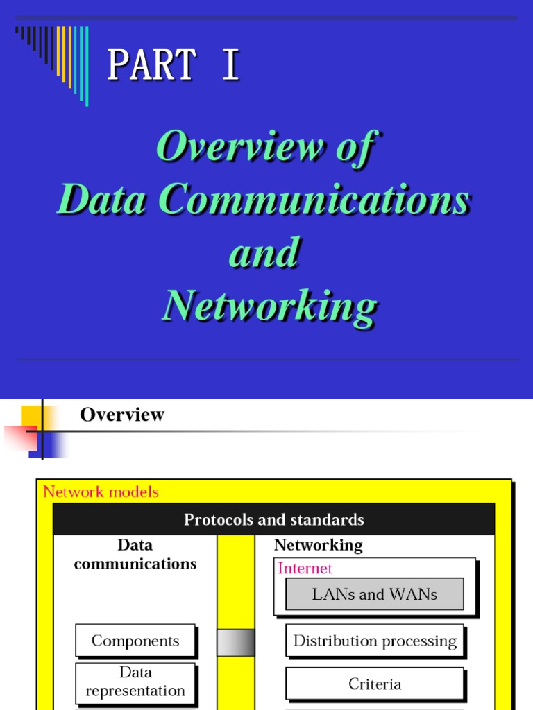 Overview of Data Communications and Networking | PDF