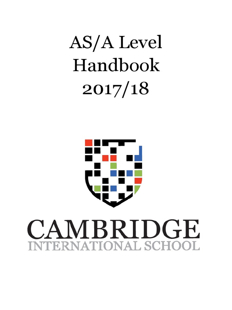 As & A Level Handbook 2017-18 | PDF | Gce Advanced Level (United ...