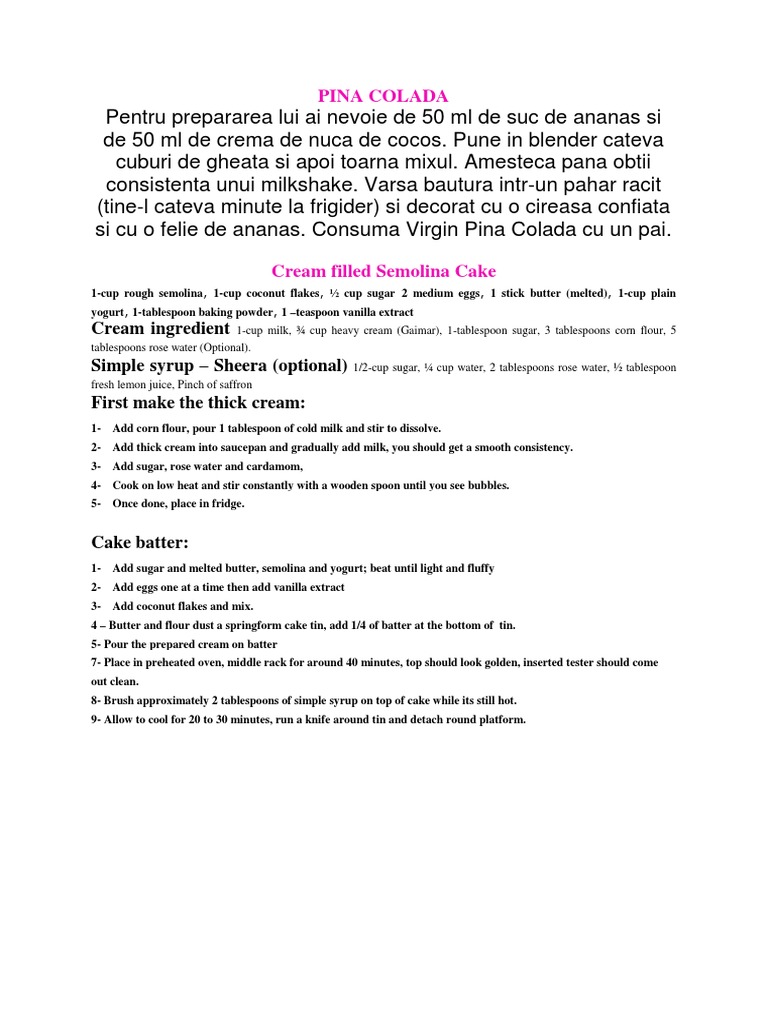 Retetele Mele Salvate | PDF | Dough | Garlic