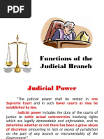 Functions of Judicial Branch | PDF | Judiciaries | Supreme Courts