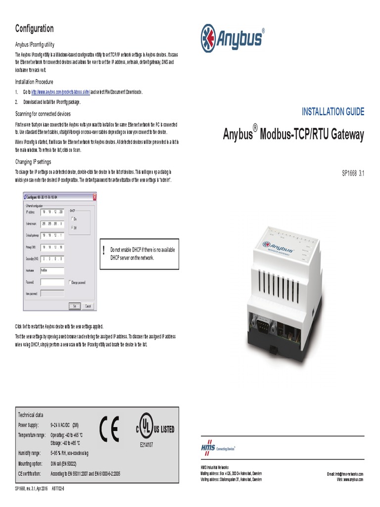 Sp1668-Ab7702 3 1 | PDF | Ip Address | Networking Standards