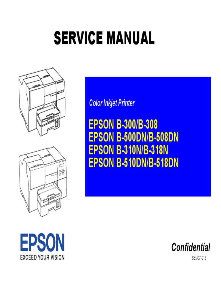 Epson - B300 B500DN B310N B510DN PDF | PDF | Troubleshooting | Printer ...