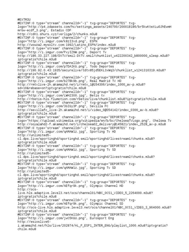 Pastebin IPTV | PDF | Media Formats | American Television Networks