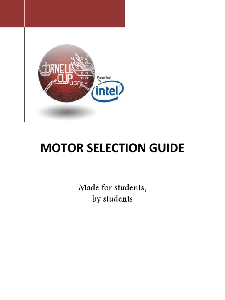 Motor Selection Guide | Download Free PDF | Power (Physics) | Gear