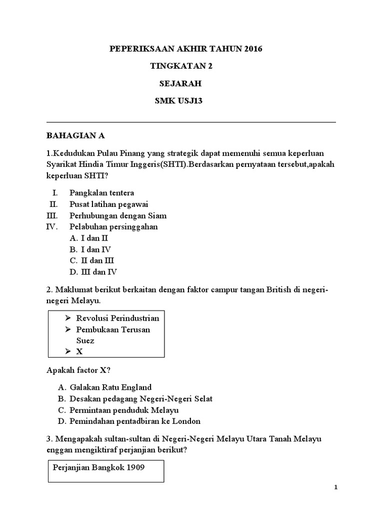 SMK Usj 13 | PDF