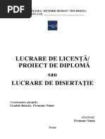 Model Coperta Licenta | PDF