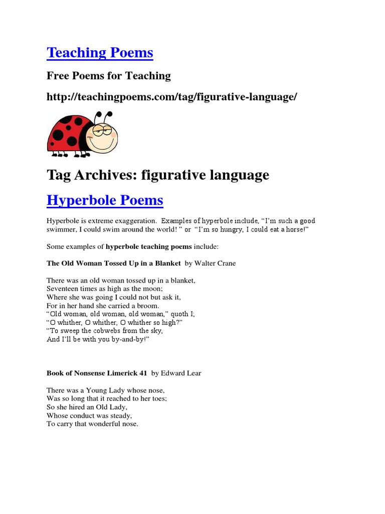 Figurative Language Poems for Kids | PDF | Anthropomorphism