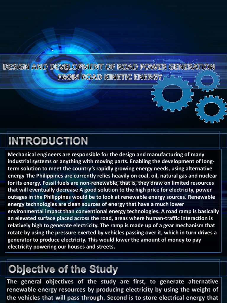 Road Ramp Power Generation System | PDF | Energy Development ...