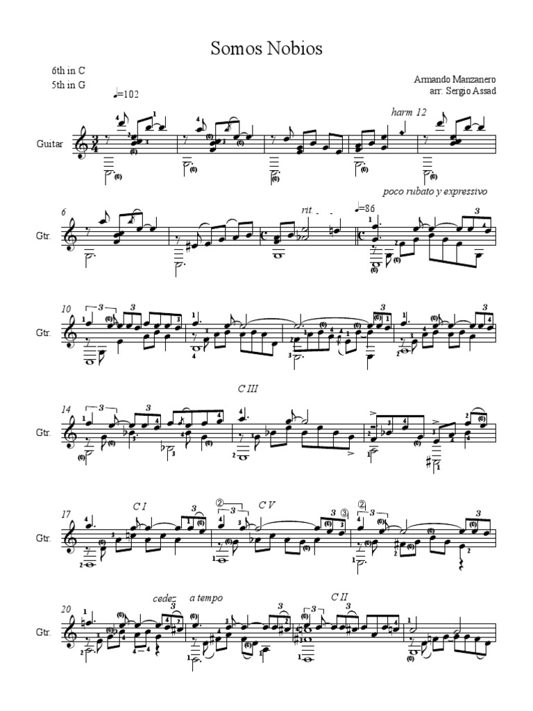 Armando - Manzanero - Somos - Novios - Arreglo - de - Sergio - Assad - PDF Filename UTF-8 ...