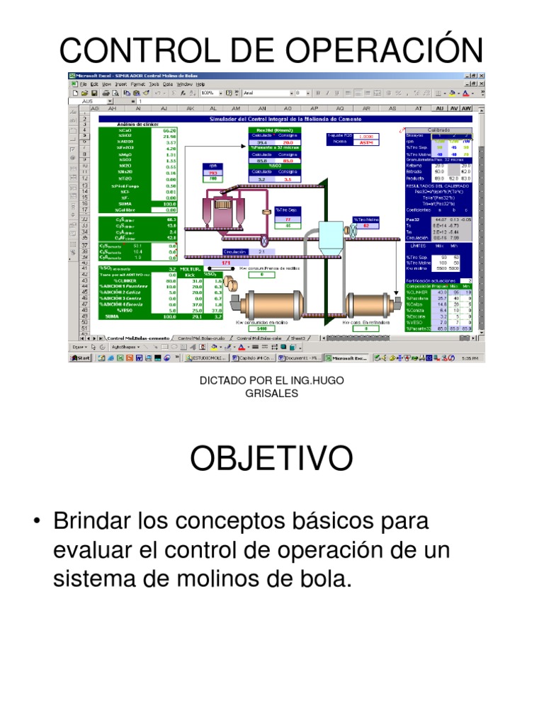 Capitulo 4-Control de Operacion | PDF | Cemento | Resistencia Eléctrica ...