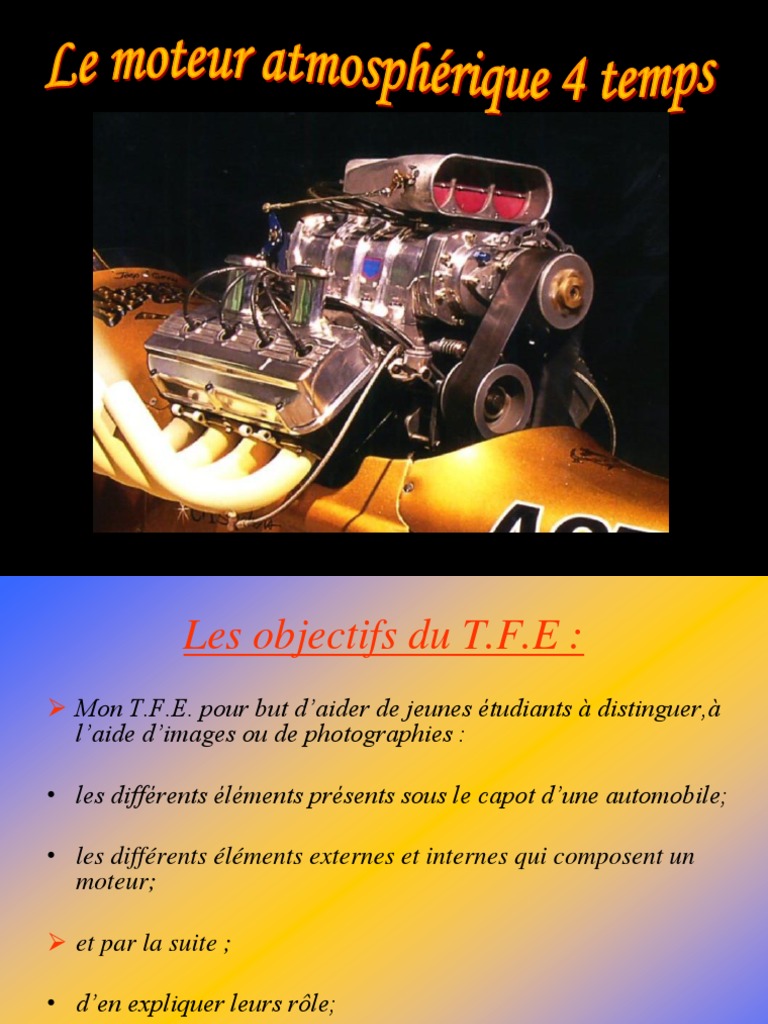 Le Moteur 4 Temps | PDF | Piston | Machines rotatives