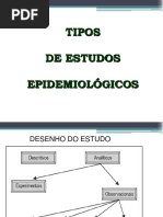 Tipos de Estudos Epidemiológicos | PDF | Epidemiologia | Teste clínico