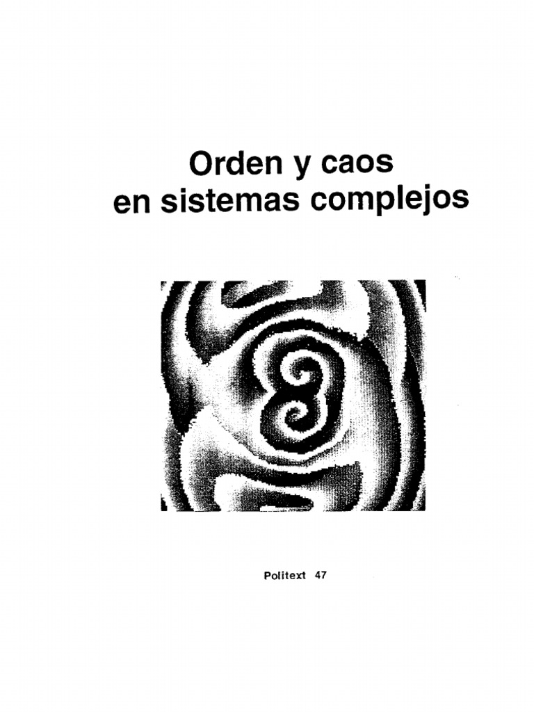 Orden y Caos en Sistemas Complejos PDF | PDF