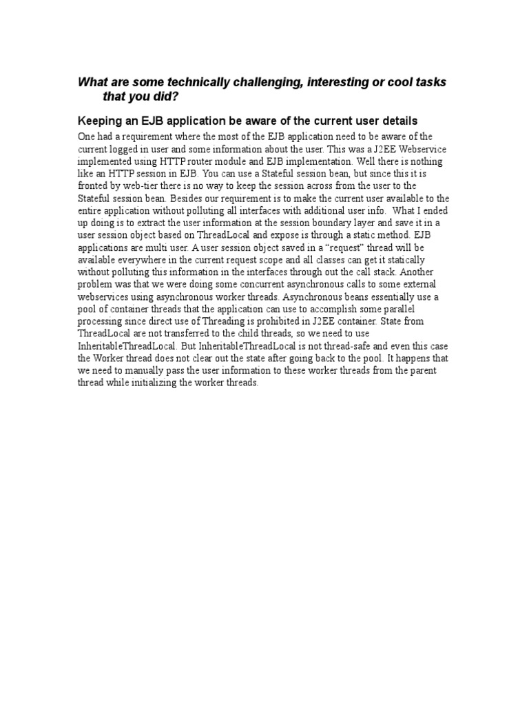 What Are Some Technically Challenging, Interesting or Cool Tasks That ...