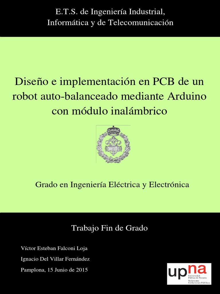 Memoria TFG Diseño e Implementación en PCB de Un Robot Auto-Balanceado Mediante Arduino Con ...