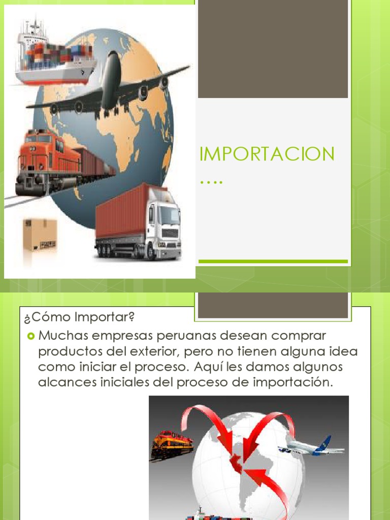 Diapositivas de Importacion | El comercio internacional | aduana ...