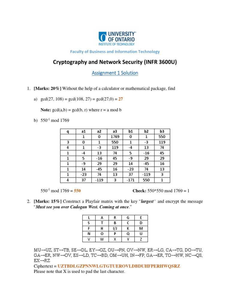 Assignment 1 | PDF | Security Engineering | Cryptography