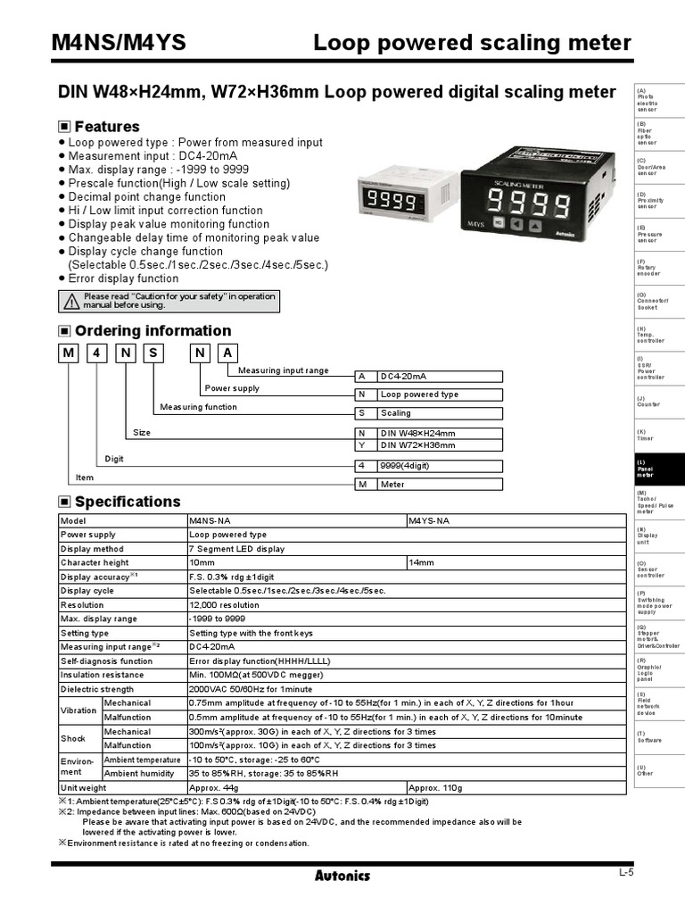 M4NS, M4ys | PDF | Parameter (Computer Programming) | Sensor