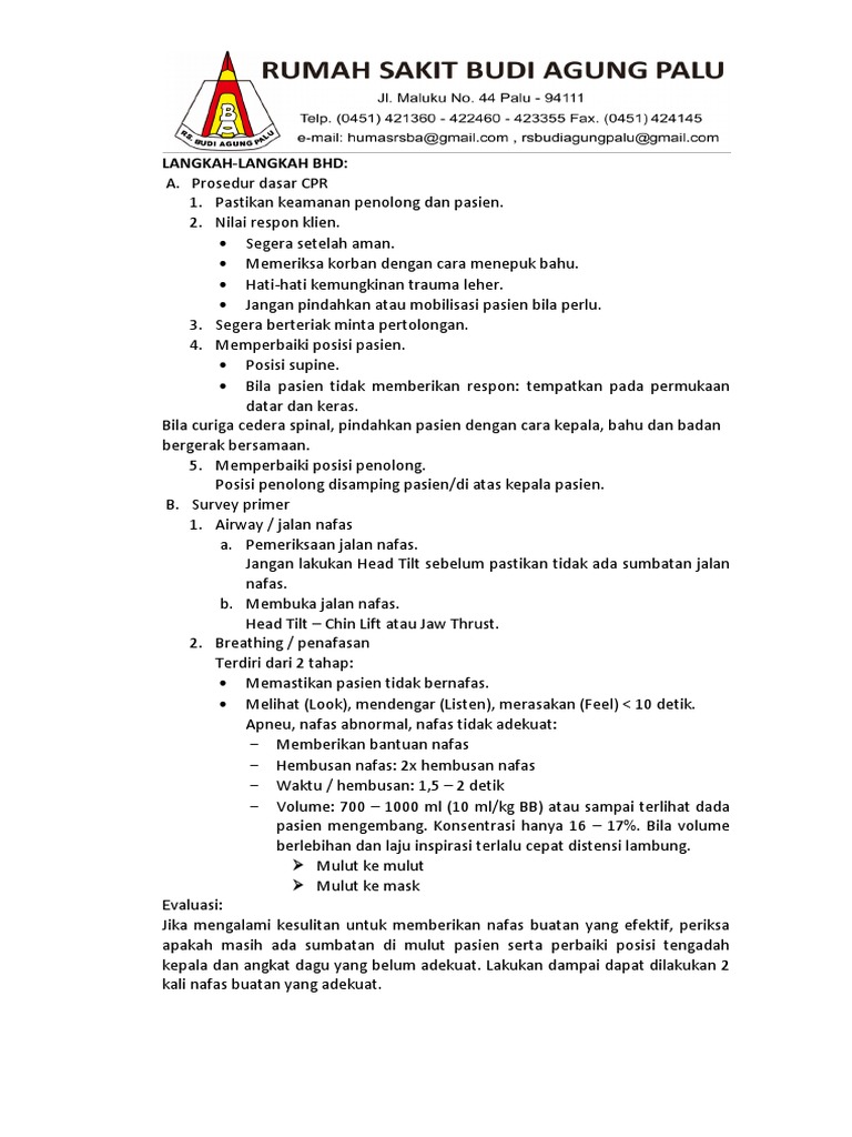 Prosedur Resusitasi dan Code Blue | PDF | Kesehatan Holistik