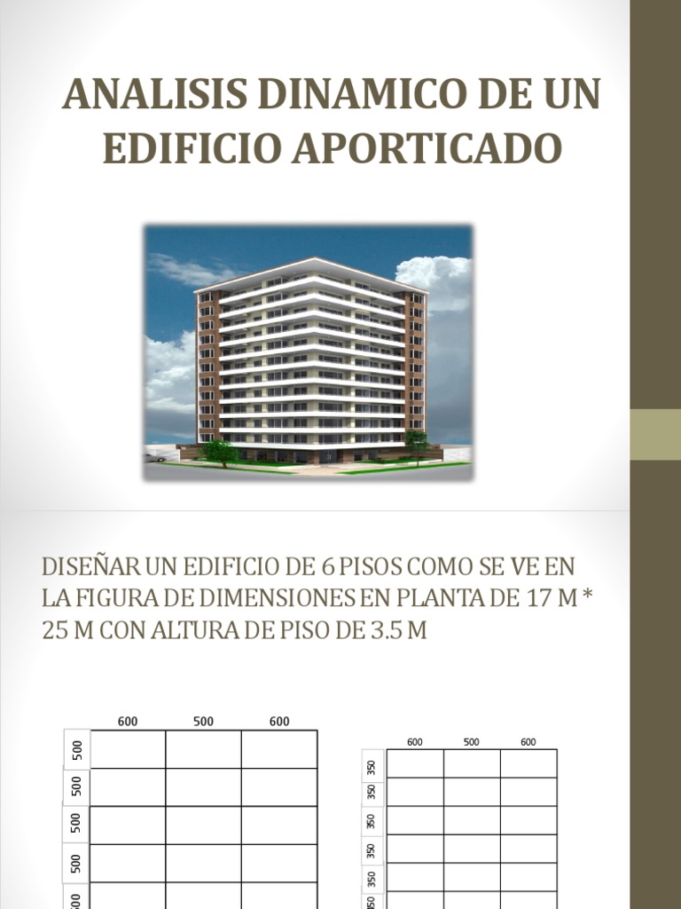 Analisis Dinamico de Un Edificio Aporticado | PDF