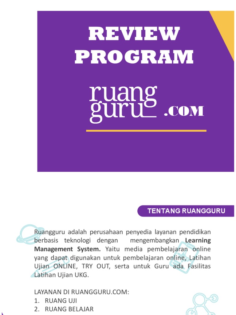 Review Ruang Guru | PDF