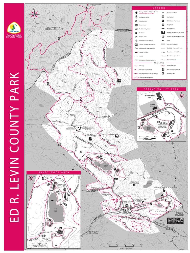 Ed Levin Guide Map | PDF | Human Power | Road Infrastructure