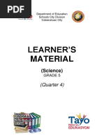 Science 5 Q4-Module 4 | PDF | Moon | Earth