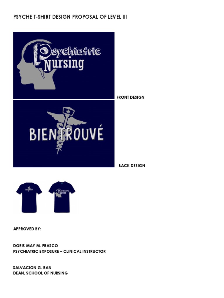 Psyche T-Shirt Design Proposal of Level Iii | PDF | Social Science ...