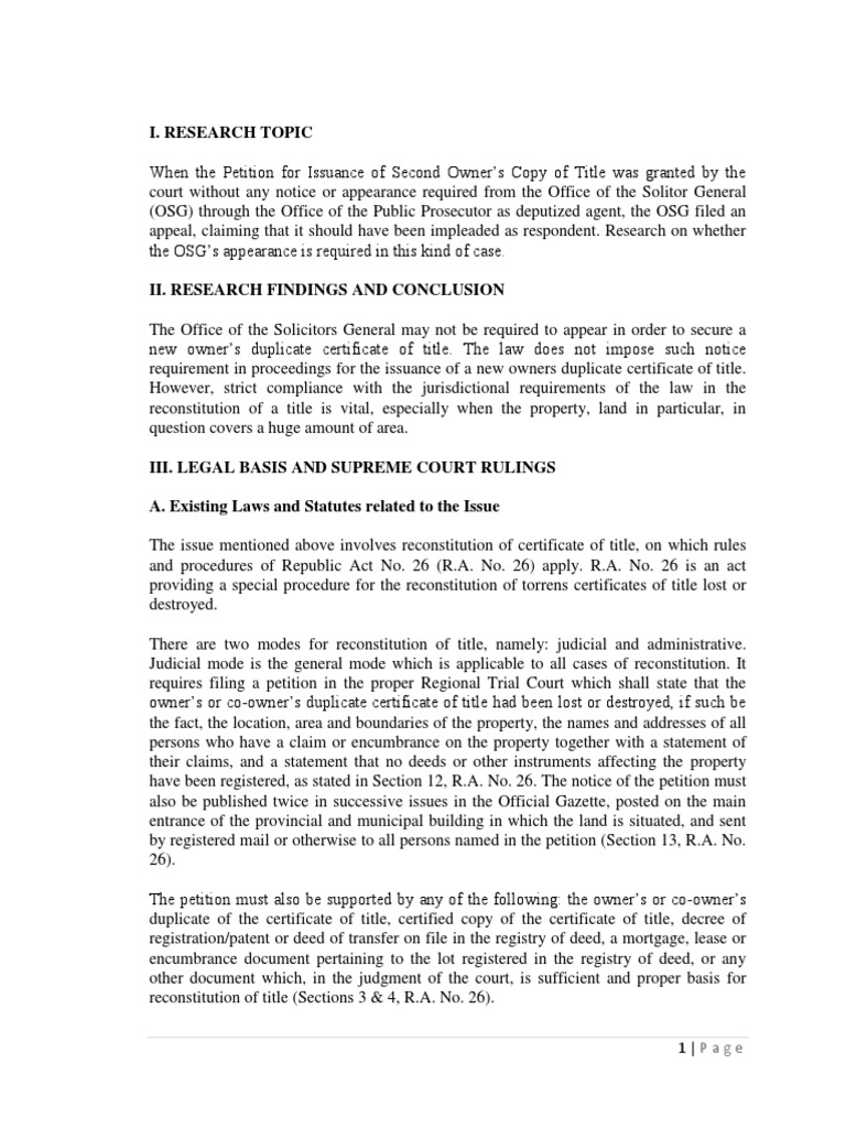 Legal Research Report G3.JD.1C | PDF | Solicitor | Deed