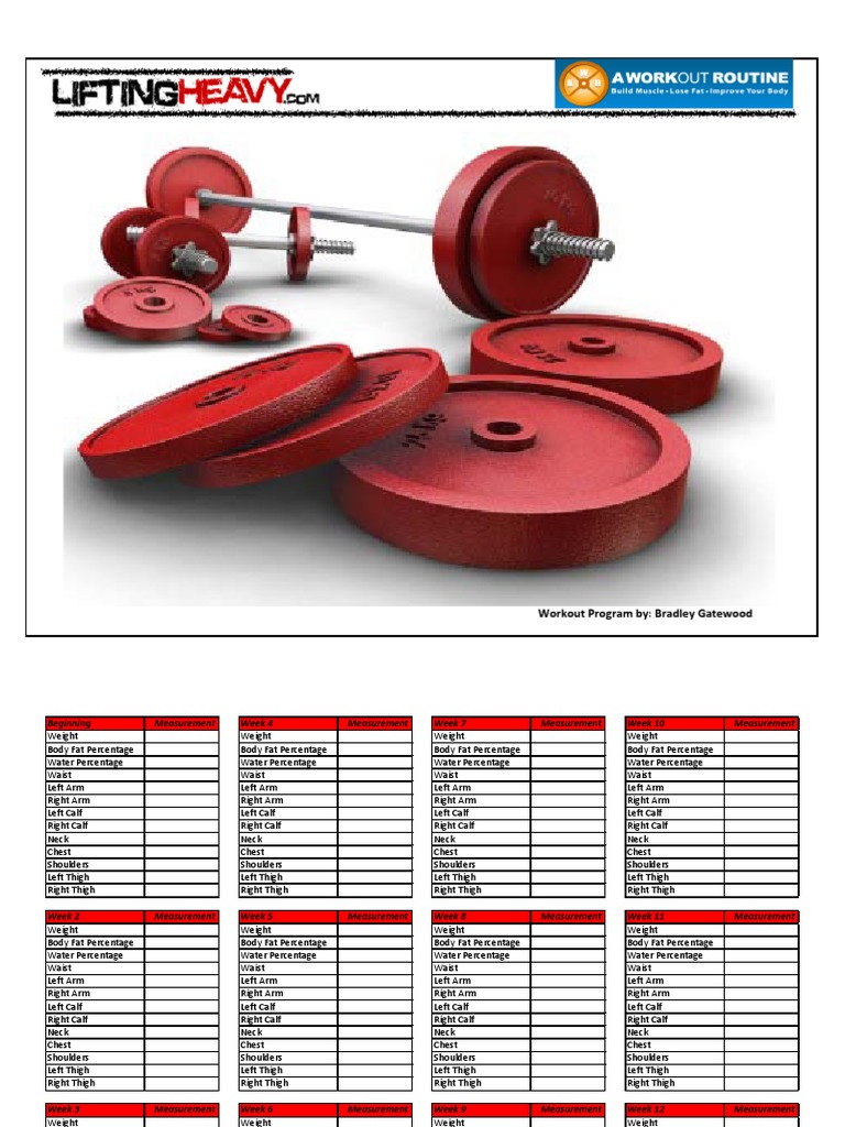 Workout Program By: Bradley Gatewood | PDF