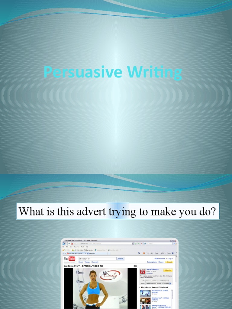 Persuasive Writing Power Point | PDF | Zoo | Argument