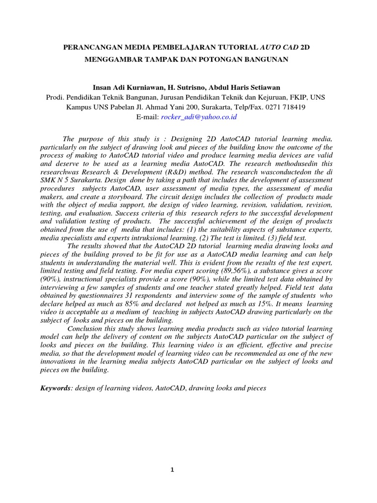 Designing an AutoCAD 2D Tutorial Learning Video on Drawing Building ...