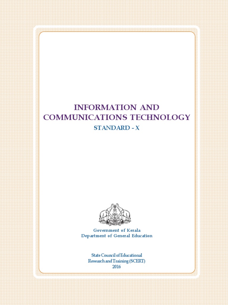 Textbook ICT English Class 10 PDF | PDF | Information And ...