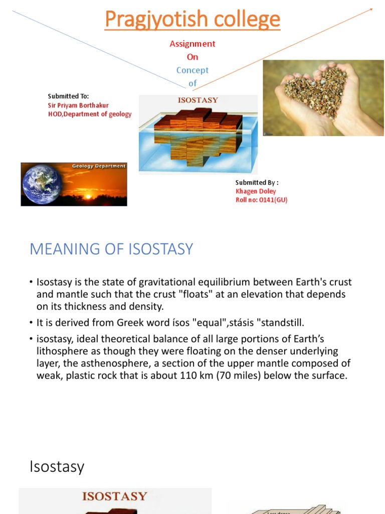 Understanding Isostasy in Geology | PDF | Geomorphology | Earth Sciences