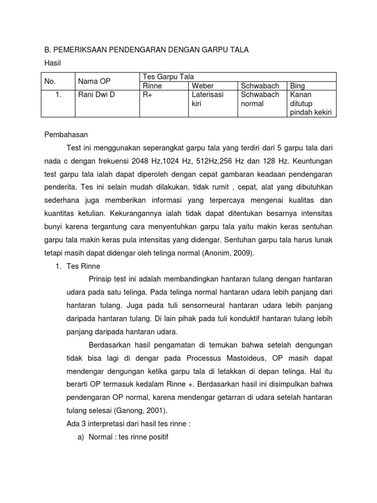 Pembahasan Garpu Tala | PDF