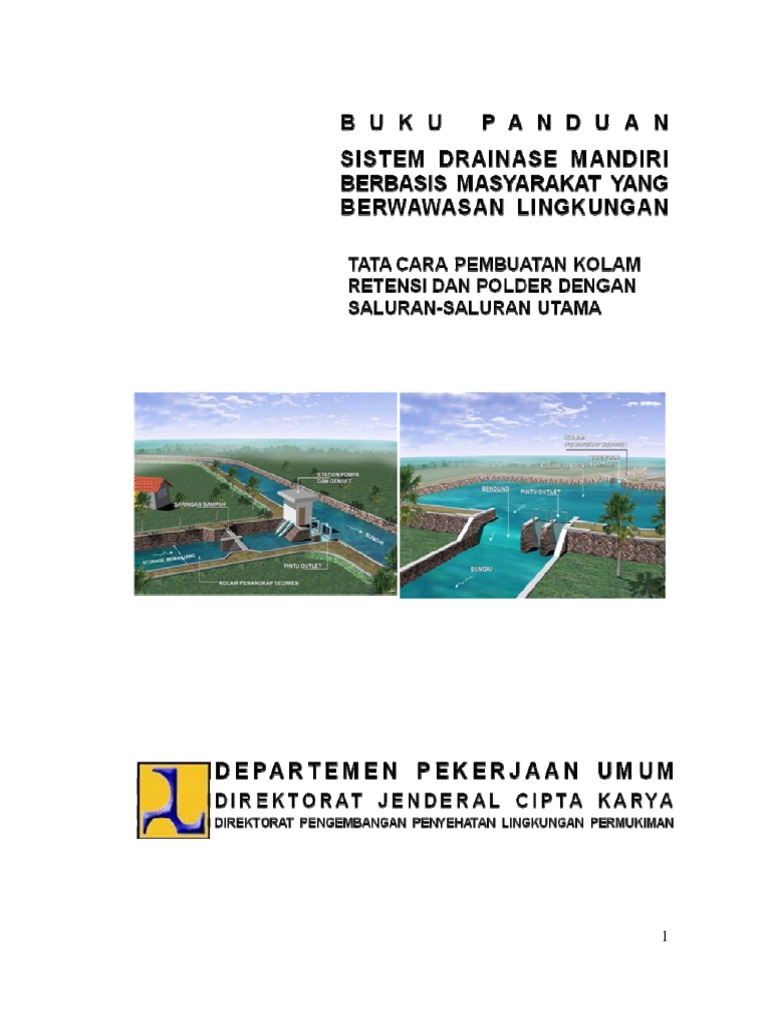 Draft Tata Cara Pembuatan Kolam Retensi Dan Polder 2 PDF | PDF