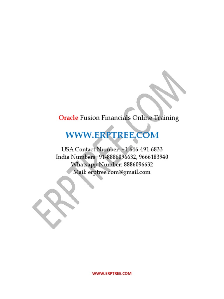 Oracle Fusion Financials Training | PDF | Debits And Credits | Invoice