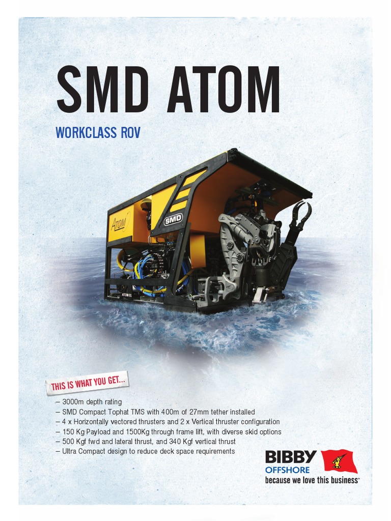 SMD Atom - Workclass ROV PDF | PDF | Science | Technology (General)