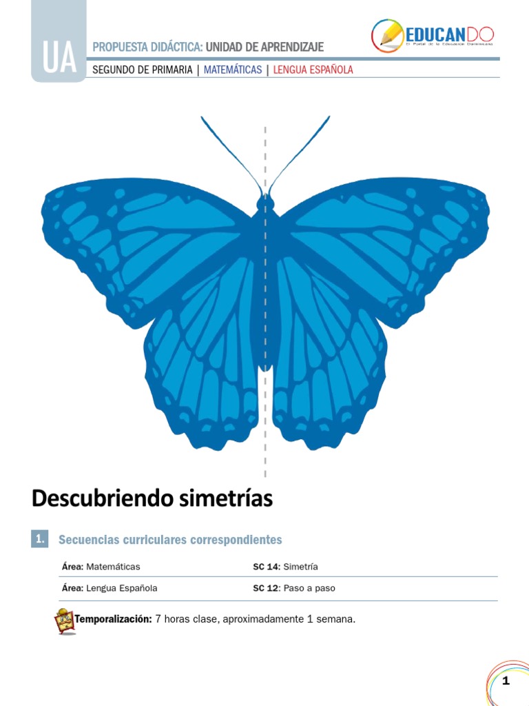 Simetría en Insectos para Primaria | PDF | Simetría | Dibujo