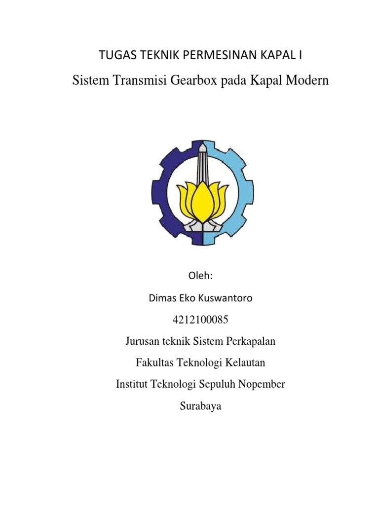 Dimas Eko K (4212100085) Tugas Teknik Permesinan Kapal I | PDF