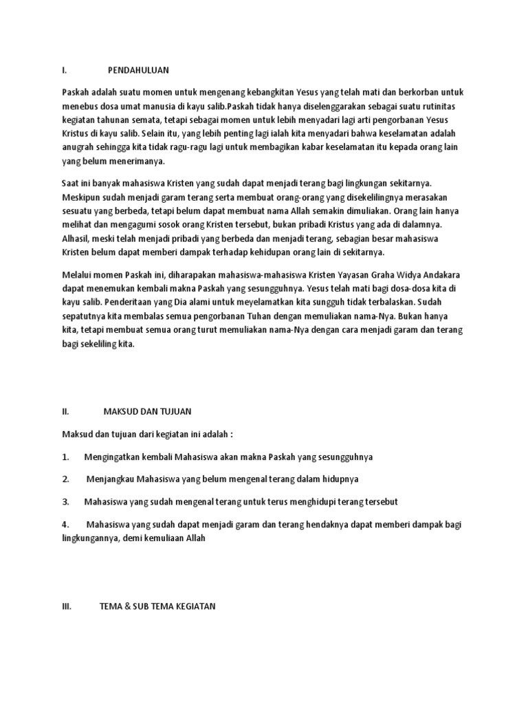 Paskah Contoh | PDF