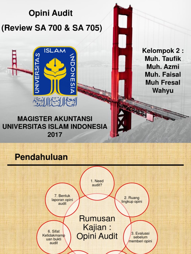 Opini Audit (Review Sa 700, 705, Dan Jurnal) | PDF