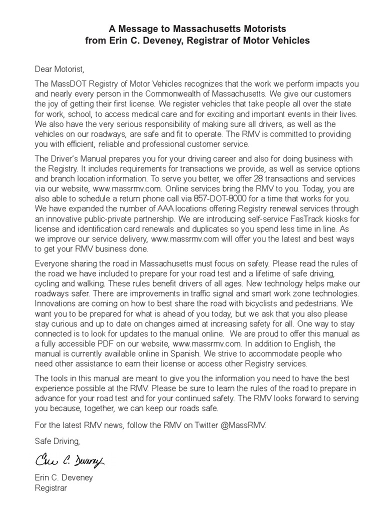 Drivers Manual PDF | PDF | Driver's License | Identity Document