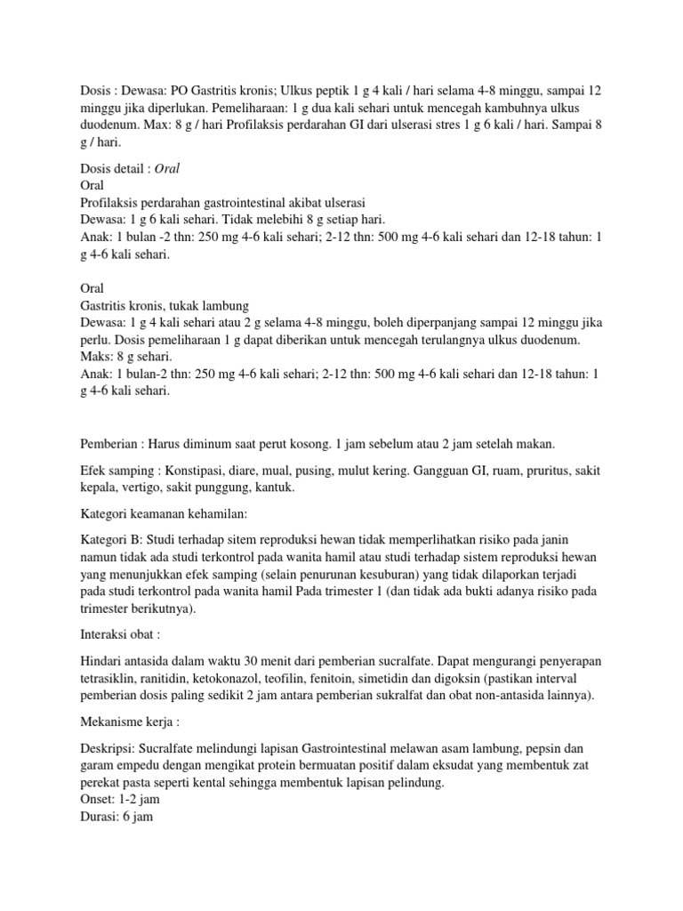 Sukralfat | PDF