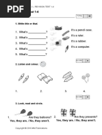 Project 1 Third Edition TEST Unit 3 | PDF | Learning | Cognition