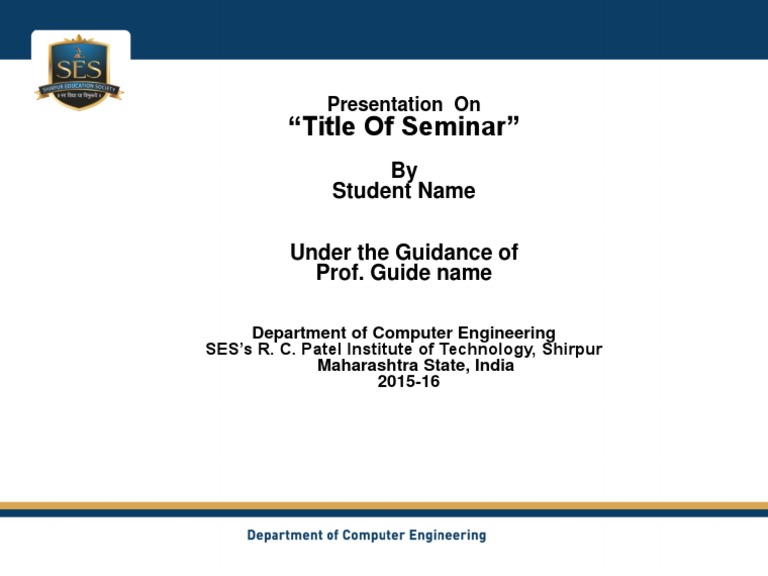 Seminar-II PPT Format | PDF