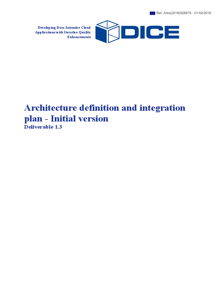 D1.3 Architecture Definition and Integration Plan Initial Version | PDF ...
