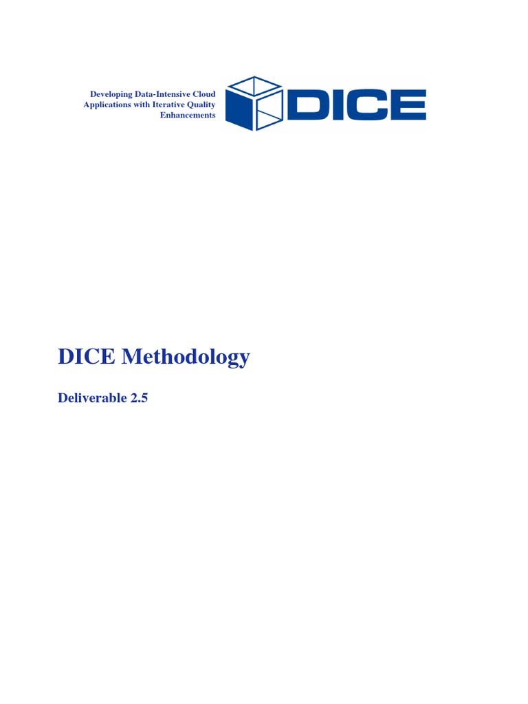 D2.5 DICE Methodology | PDF | Big Data | Cloud Computing