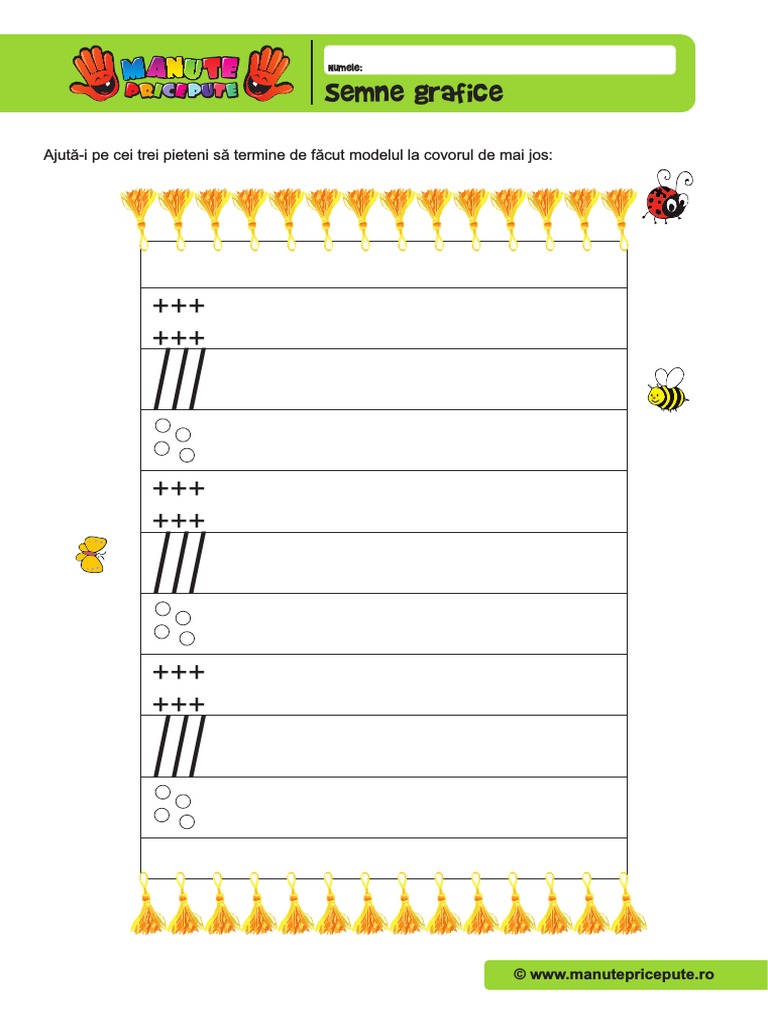 001 Fise de Lucru Cu Semne Grafice PDF | PDF